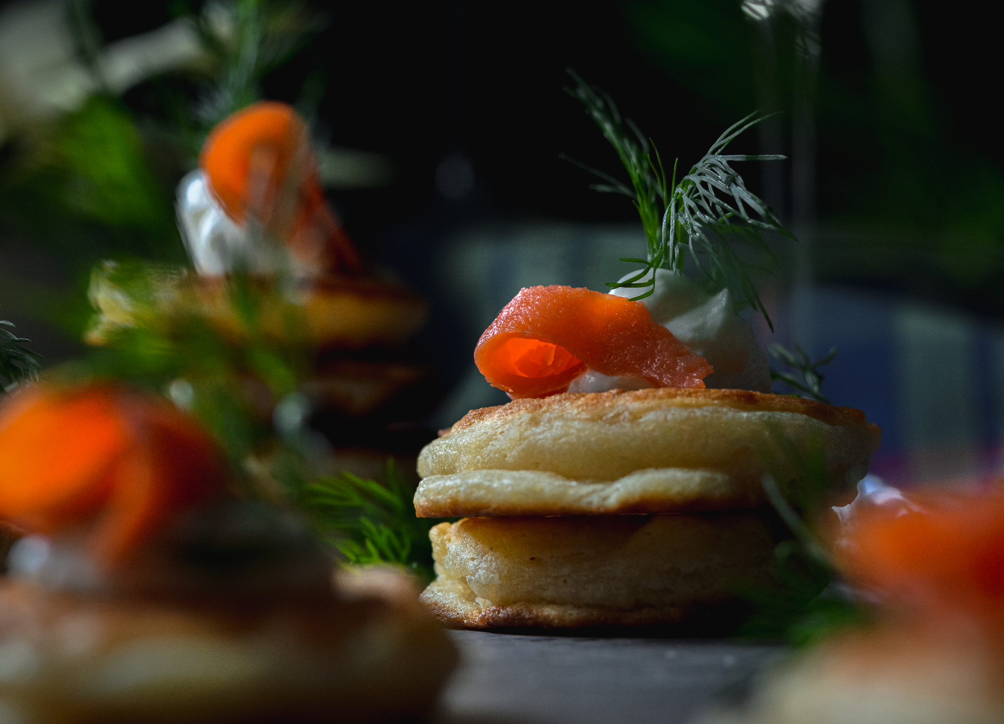 Smoked Salmon Blini - The Gourmet Bon Vivant