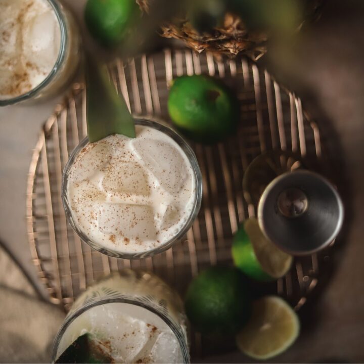 Pina Colada on the Rocks (Shaken) - The Gourmet Bon Vivant