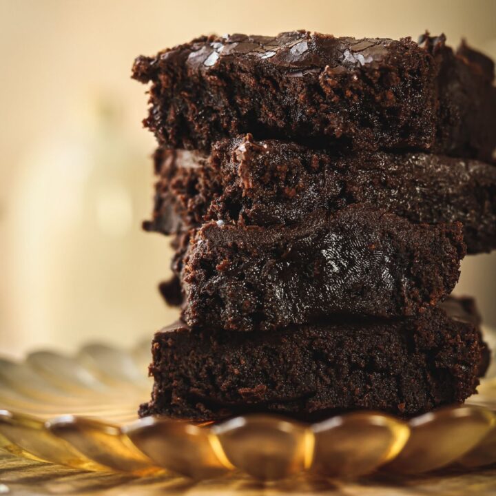 Gooey Chocolate Brownies (with Frosting) - The Gourmet Bon Vivant