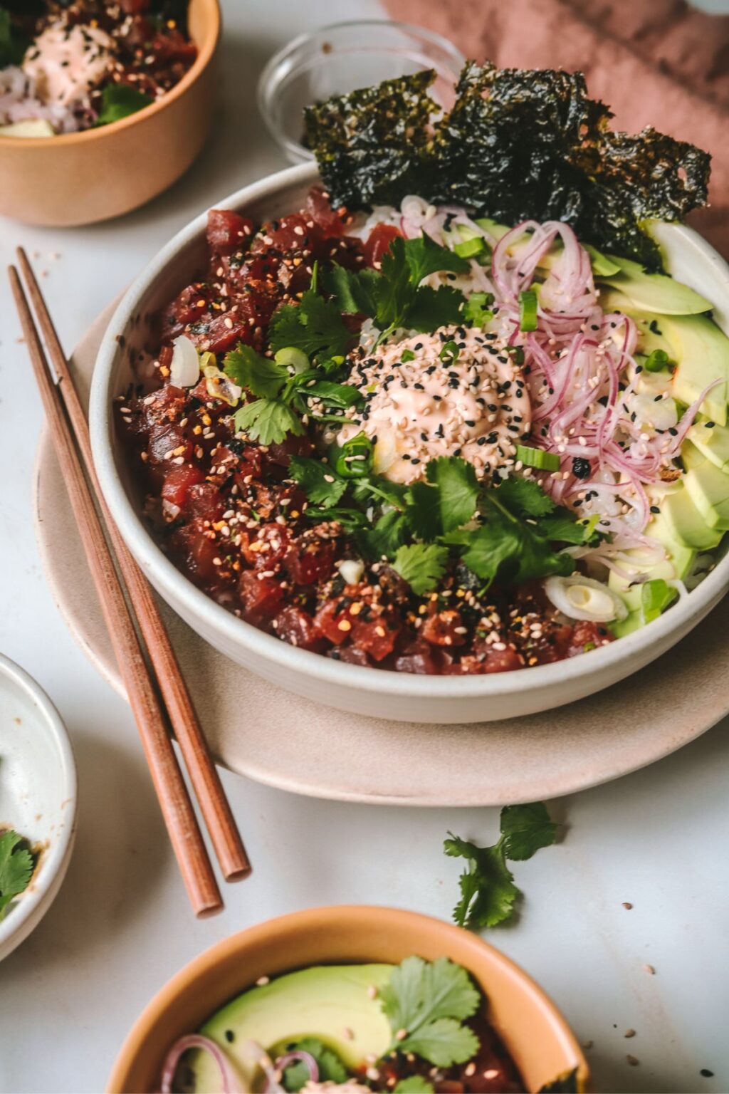Poké Bowl (with Spicy Mayo) - The Gourmet Bon Vivant