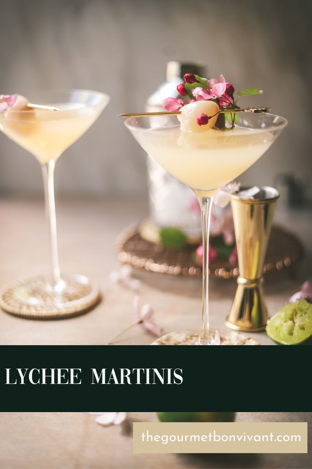 Lychee Martini - The Gourmet Bon Vivant