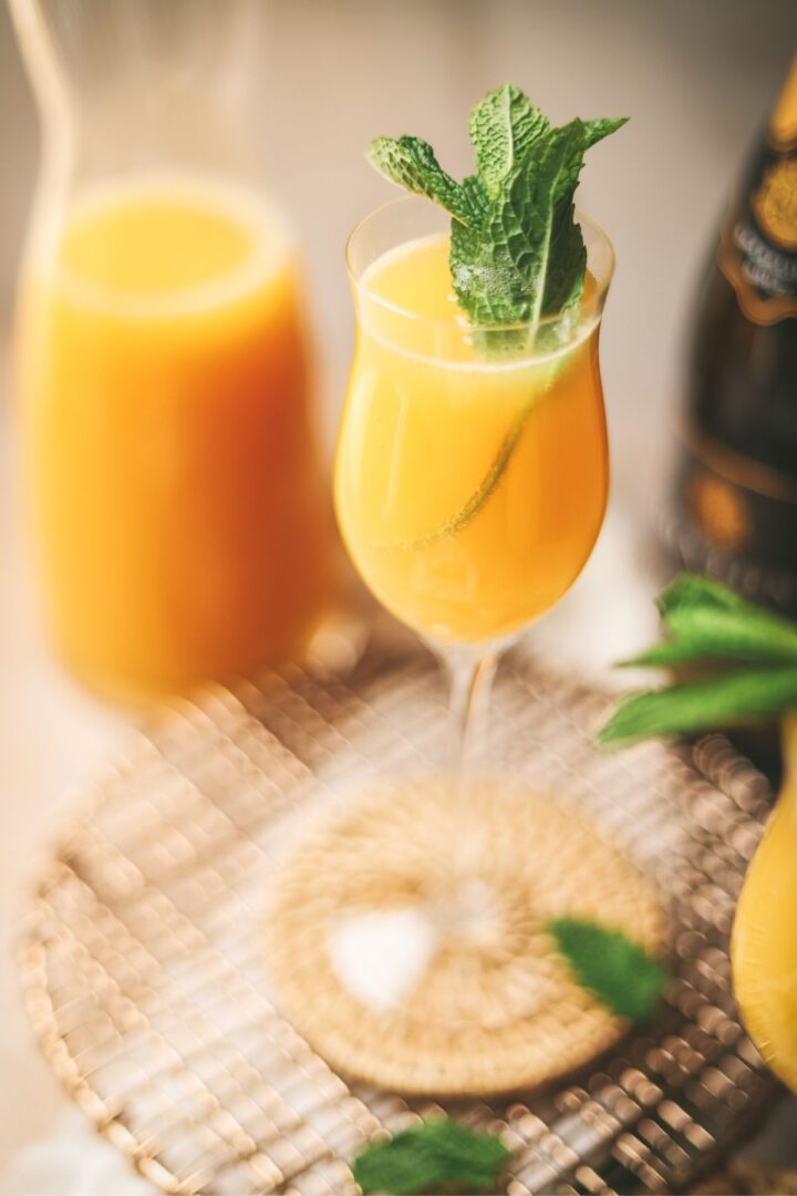 Mimosa Mocktail (Non-Alcoholic) - The Gourmet Bon Vivant