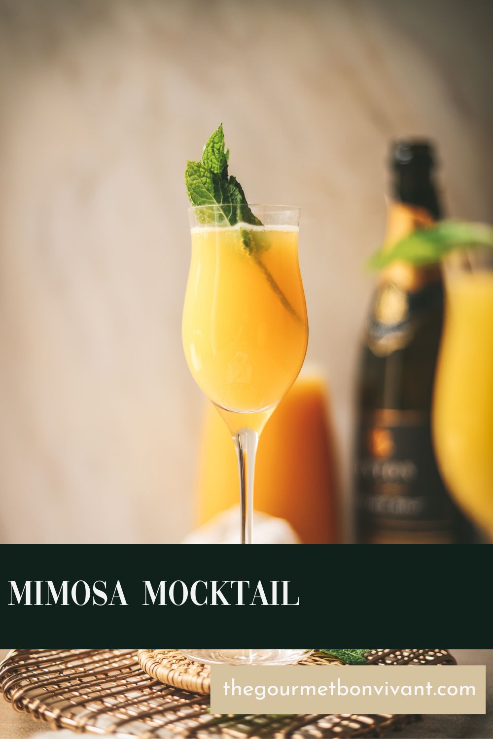 Mimosa Mocktail (Non-Alcoholic) - The Gourmet Bon Vivant