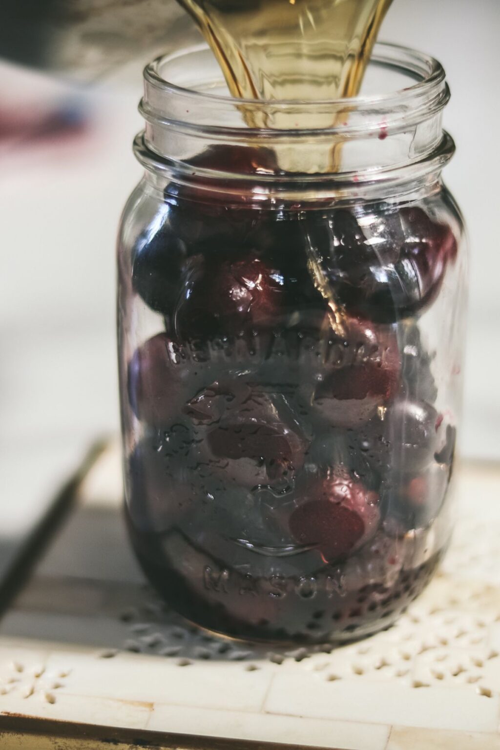Homemade Bourbon Cherries - The Gourmet Bon Vivant